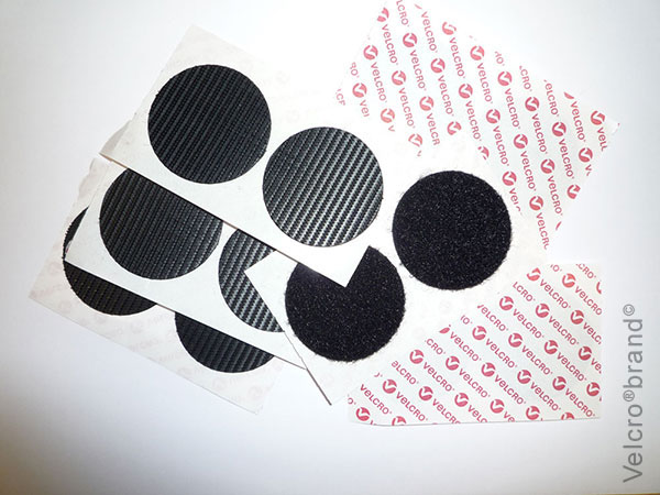 T0829BLK VELCRO® brand VELCOIN® pack of 6 Moulded 45mm Hook/Loop ...