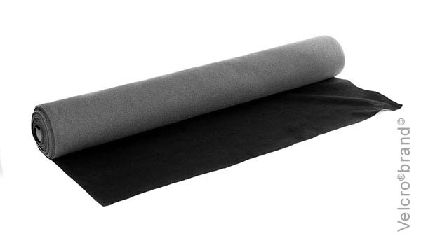 T0865BLK/25 Foam Back Loop VELCRO®brand Friendly Sheeting 140cm Black ...
